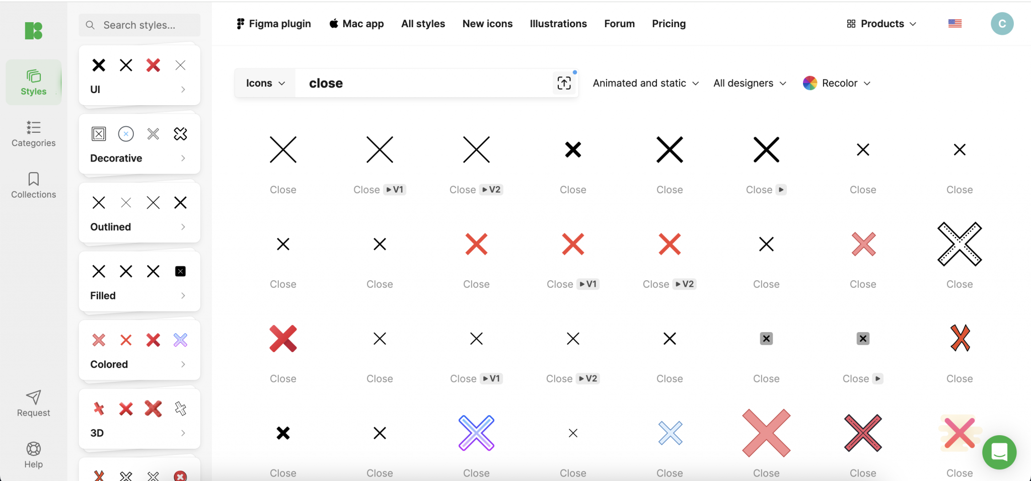 Close Icon Variations: Choosing the Right One for Your App – Isadora Design